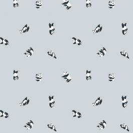 Nappe de table Captain Cook Pandami Cotton Grey (160cm)